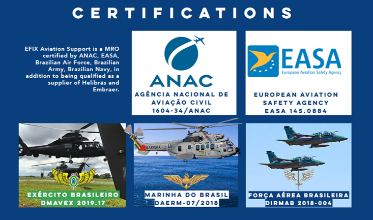 EFIX Aviation Support - Certifications | PAG